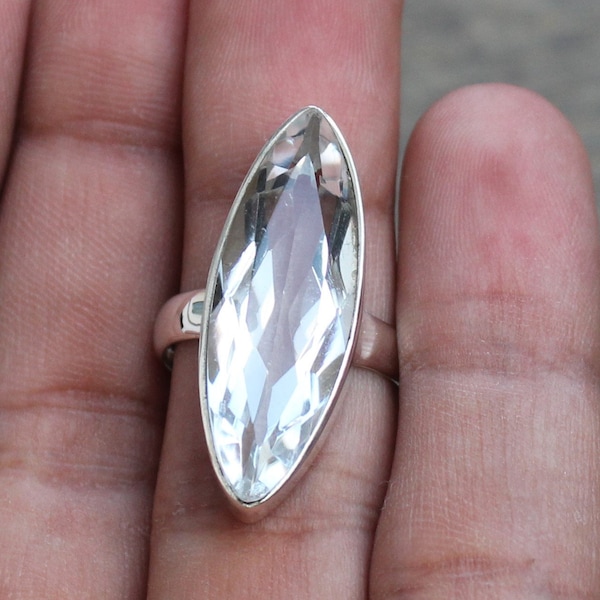 Quartz Crystal Ring - Etsy