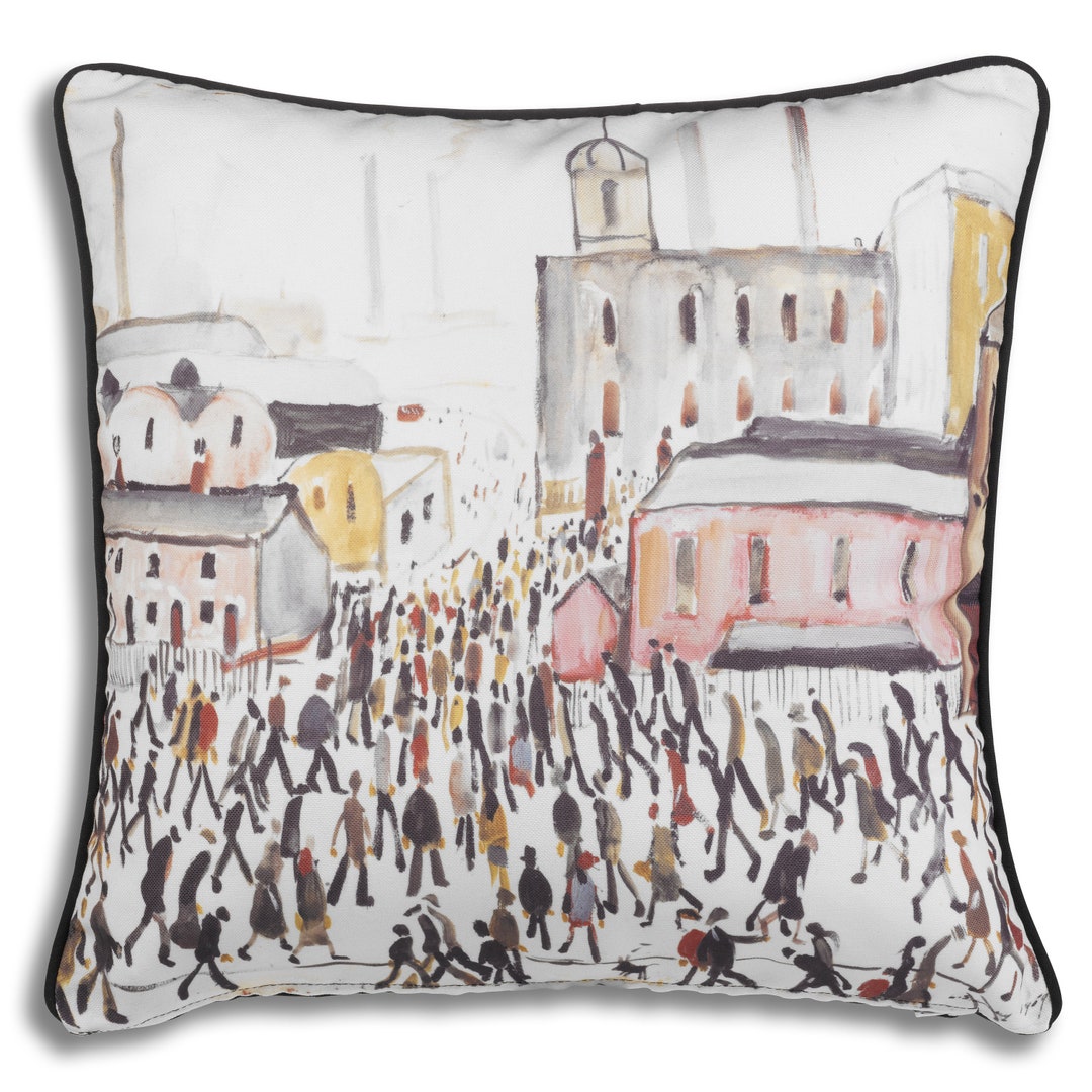 Lowry Going to Work Filled Cushion - Etsy