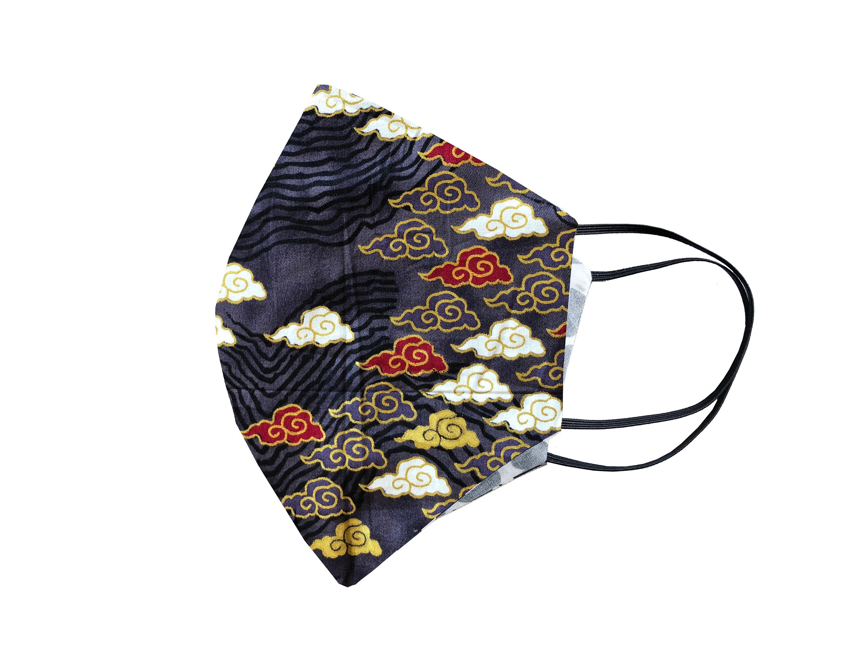 Cotton Face Mask - Japanese Cloud Cotton Print Reusable 3 Layer Fabric ...