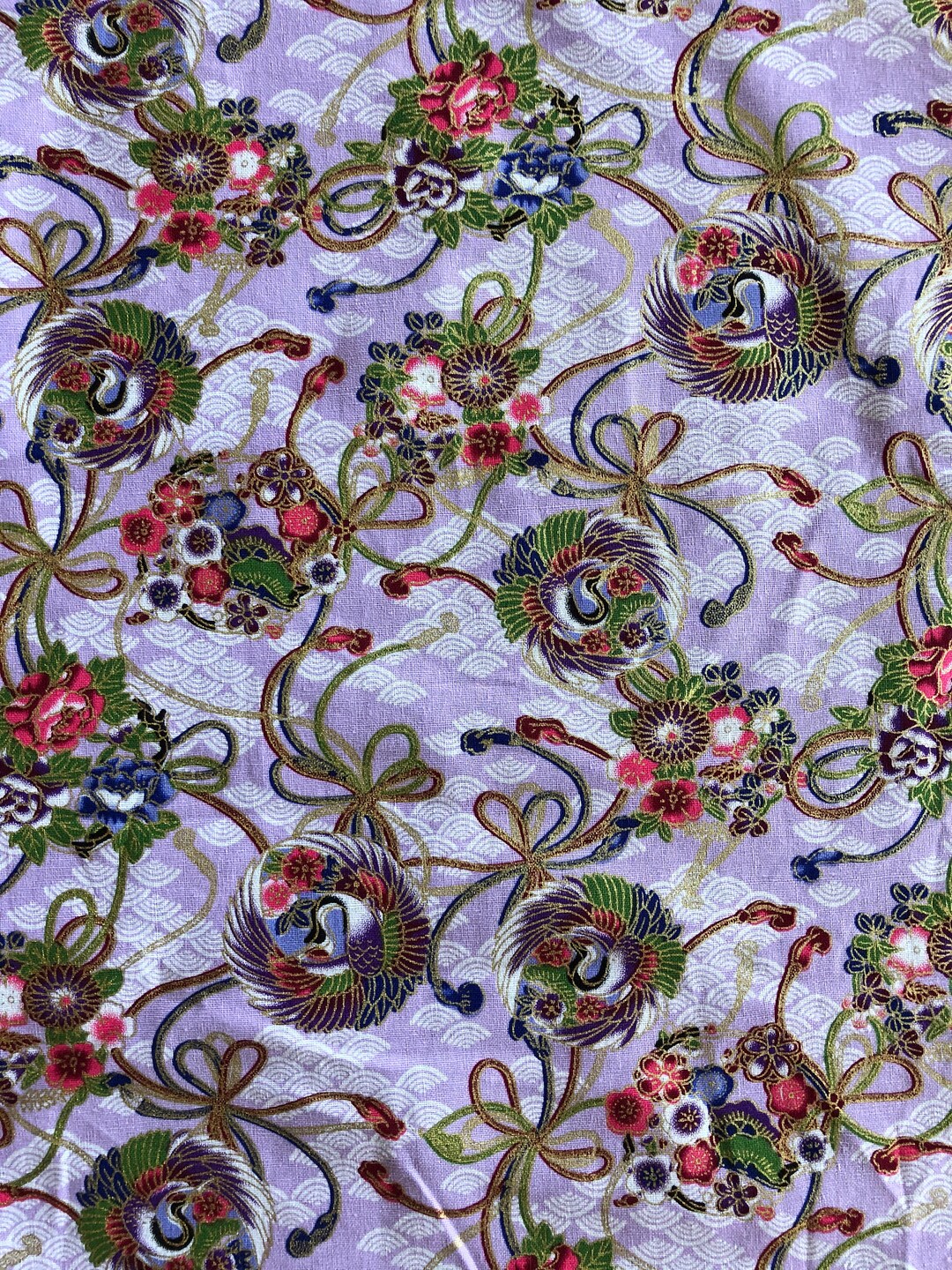 High Quality 100% Cotton Japanese Print Fabric Lavender - Etsy