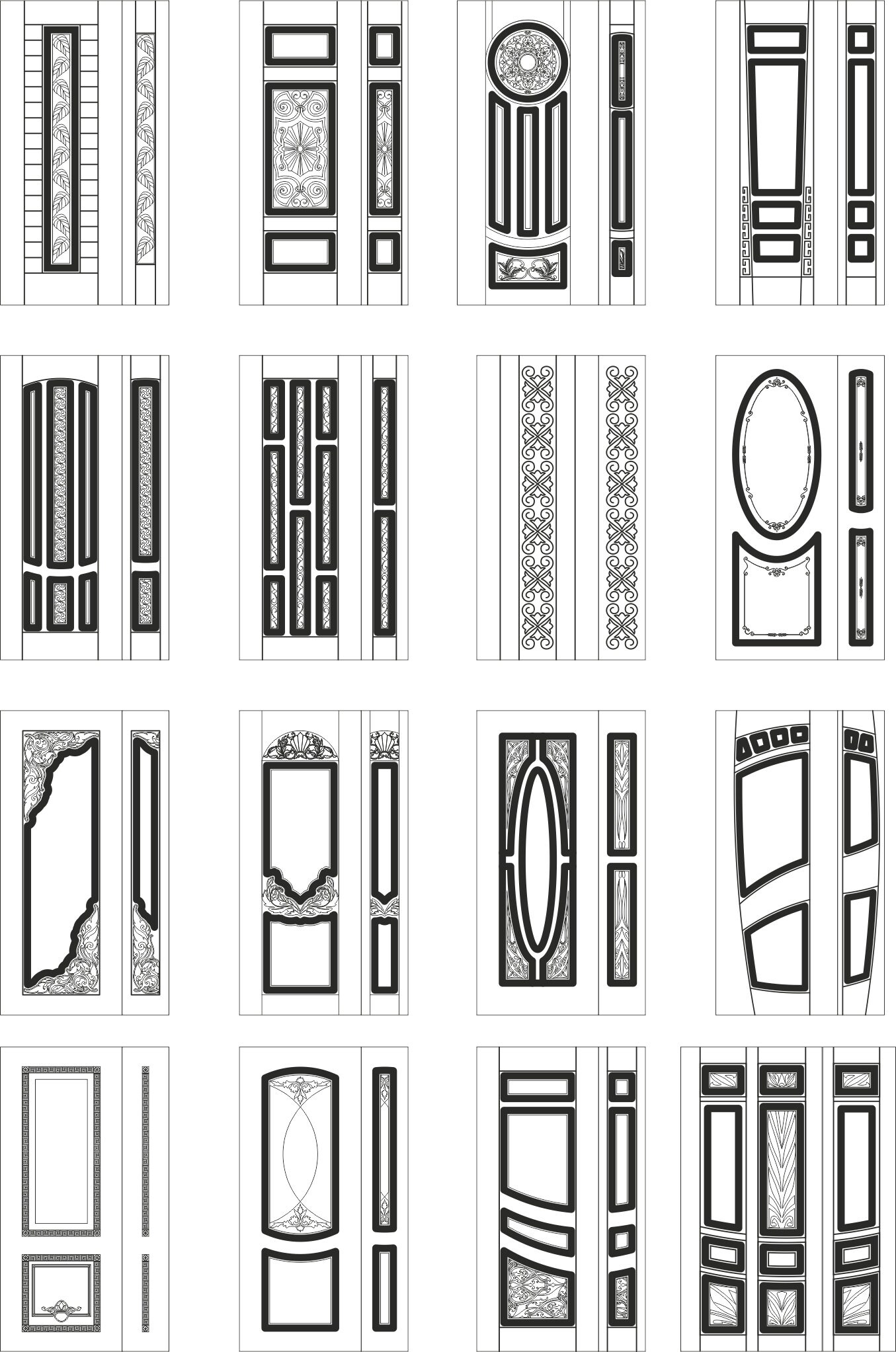 91 Doors Dxf File Best Designs for CNC Router. DXF File | Etsy Ireland