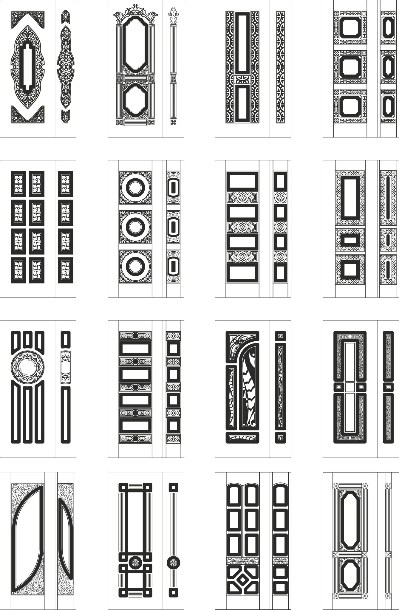 91 Doors Dxf File Best Designs for CNC Router. DXF File | Etsy Ireland