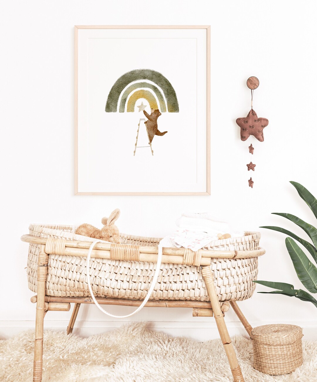 Posters Rainbowbear A4 A3 Forest Animals Nursery Boho - Etsy