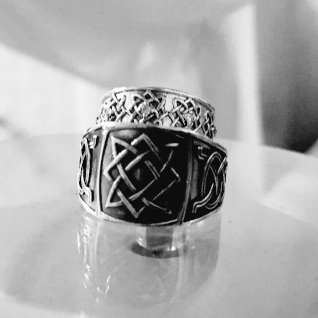 Svarog Silver Ring is a Symbol of Slavic Defense Viking Ring ...