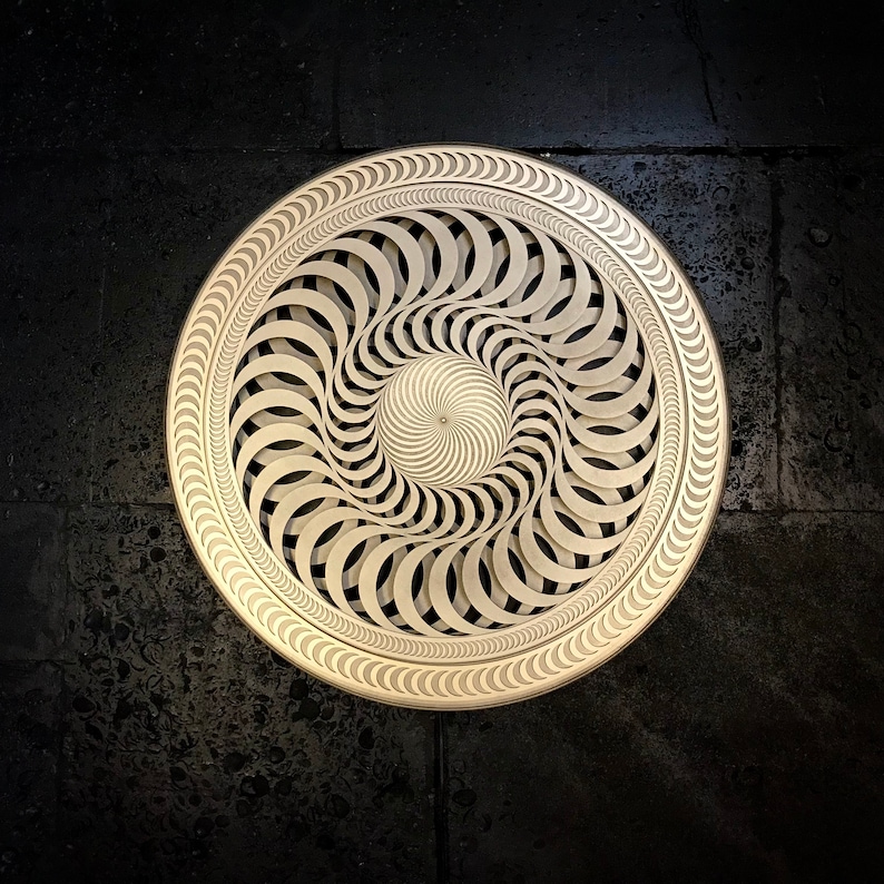 Running Mandala 3D Multilayered Led Lamp Wall Art - Etsy