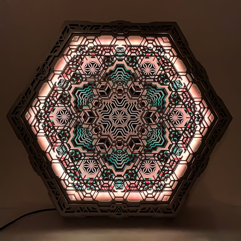 Sacred Geometry Lamp - Etsy