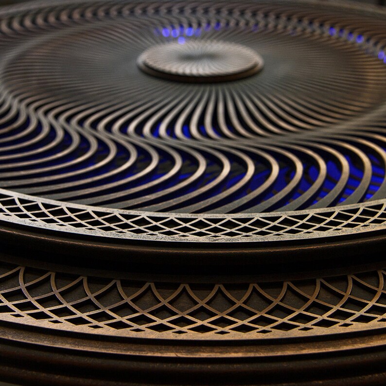 Running Mandala 3D Multilayered "whisper of the Universe" Led Lamp Wall ...