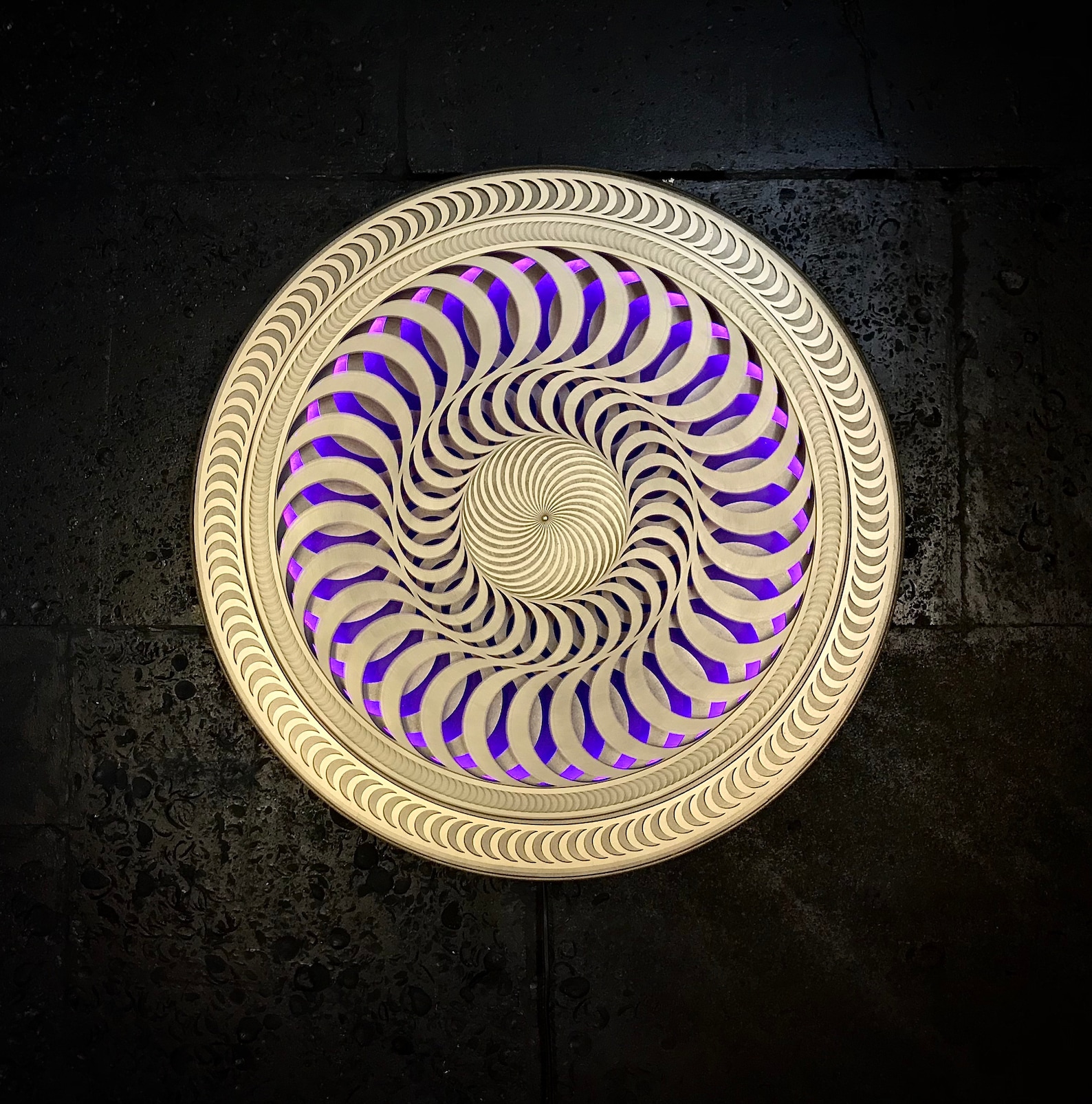 Running Mandala 3D Multilayered Led Lamp Wall Art - Etsy