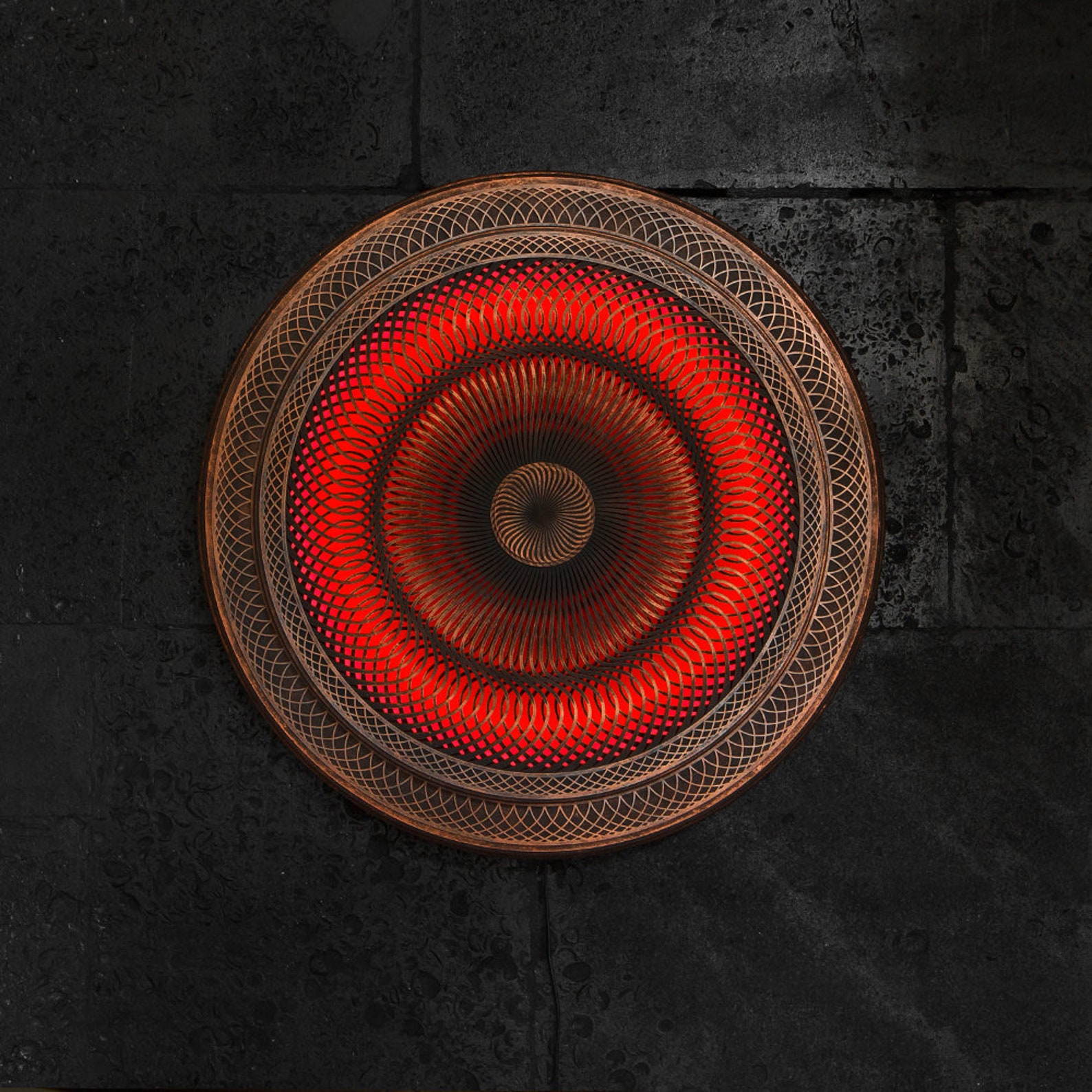 Running Mandala 3D Multilayered "whisper of the Universe" Led Lamp Wall ...