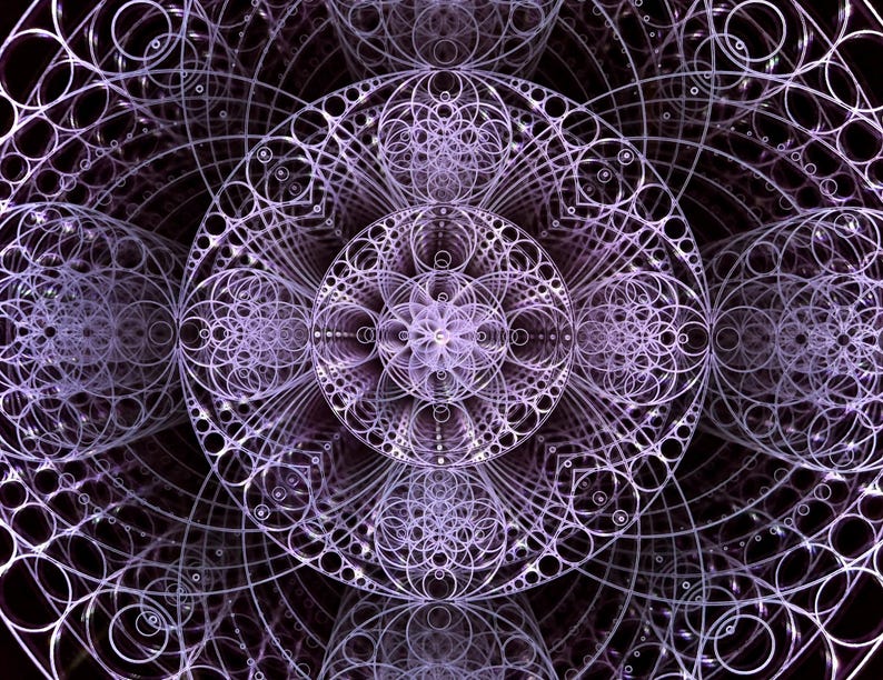 Infinity Mirror "Іnfinity Multiverse". Sacred Geometry Wall Art. - Etsy