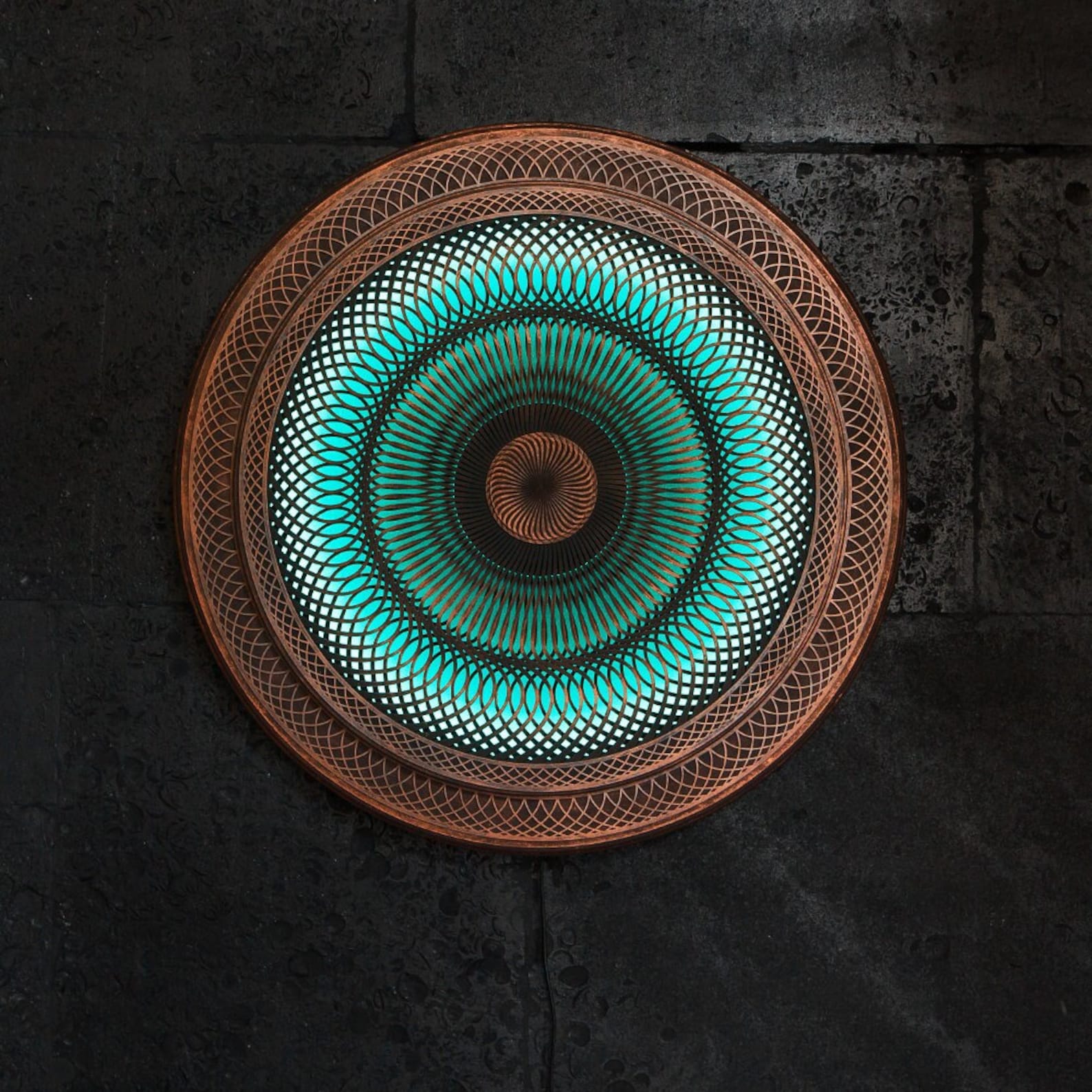 Running Mandala 3D Multilayered "whisper of the Universe" Led Lamp Wall ...
