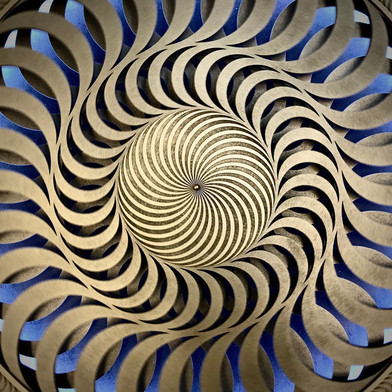 Running Mandala 3D Multilayered Led Lamp Wall Art - Etsy