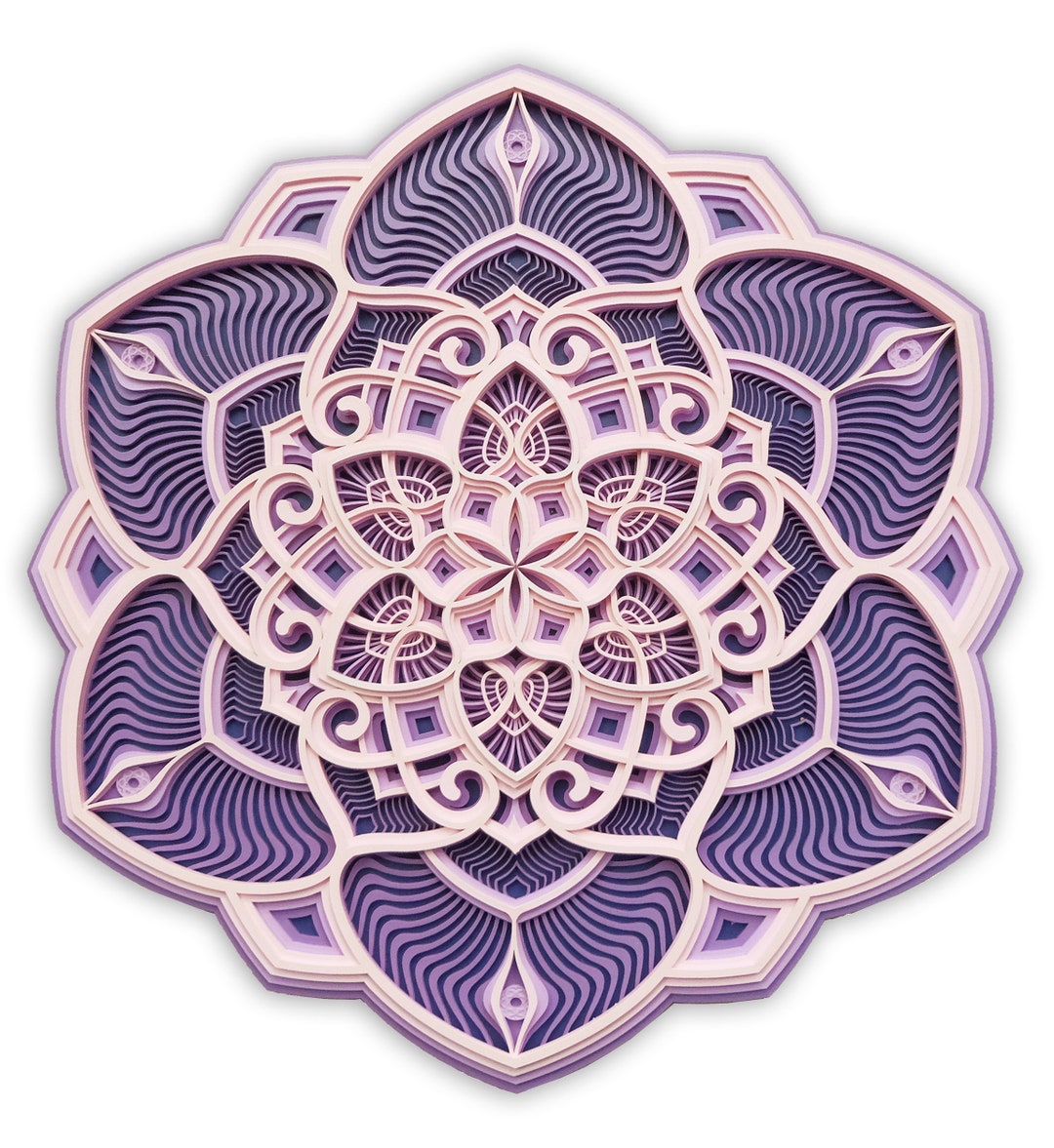 Mandala Multicoloured "absolute Love" 3D Art Wall Art Sacred Geometry - Etsy