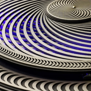 Running Mandala 3D Multilayered Led Lamp Wall Art "fibonacci" Sacred ...