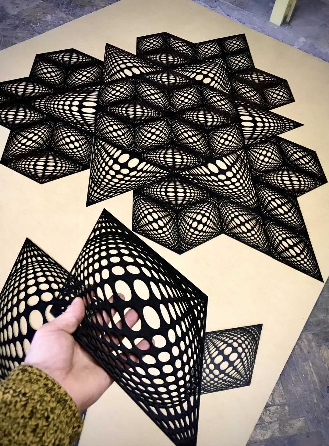 Elements of Wall Decorative Panels - Rhombus - Etsy