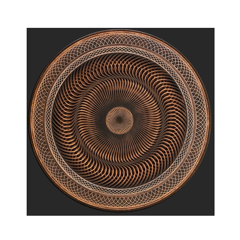 Running Mandala 3D Multilayered "whisper of the Universe" Led Lamp Wall ...