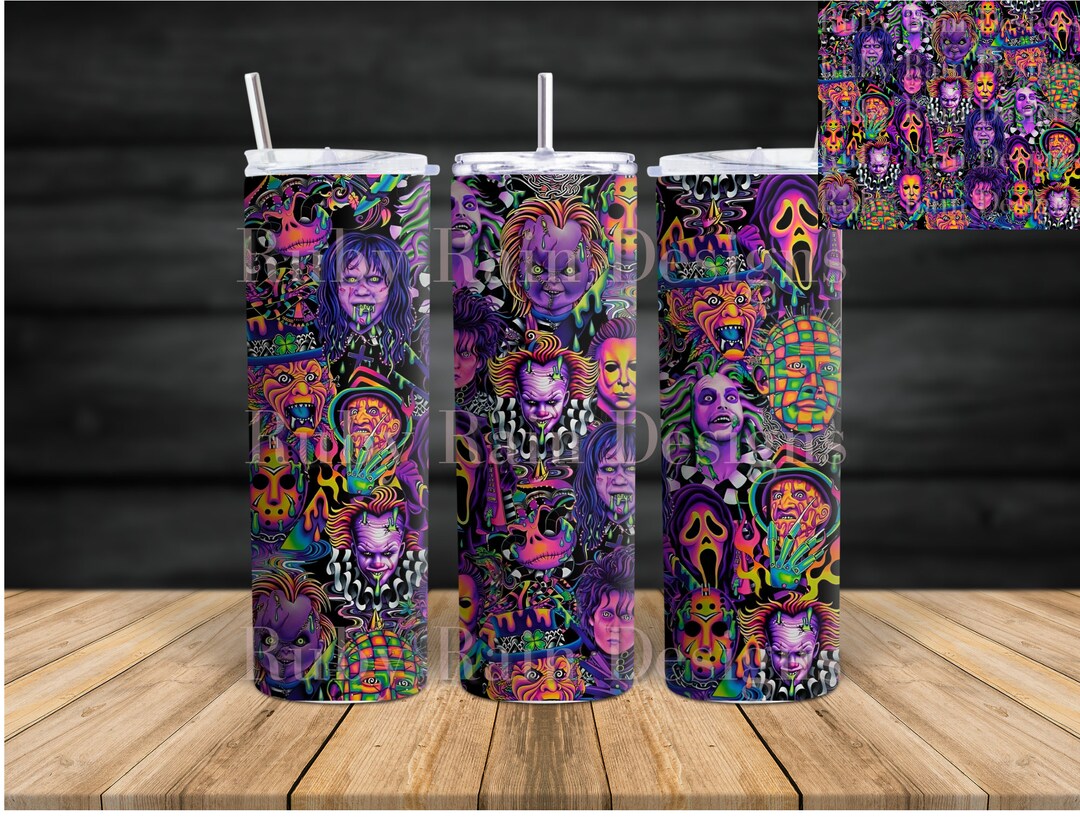 Horror Tumbler/spooky Tumbler/killers Tumbler/neon Tumbler/ - Etsy