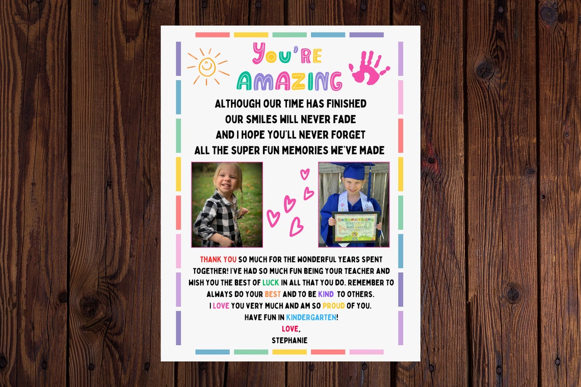 Teacher Farewell Customizable Printable PDF - Etsy