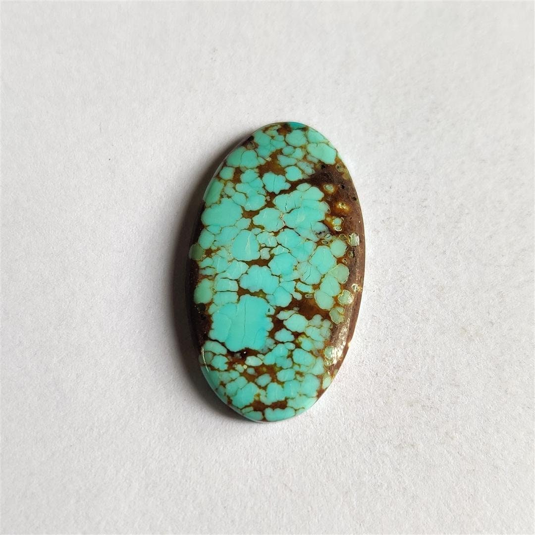 Spider Web Number 8 Mine Turquoise | Number 8 Turquoise Smooth Cabochon ...