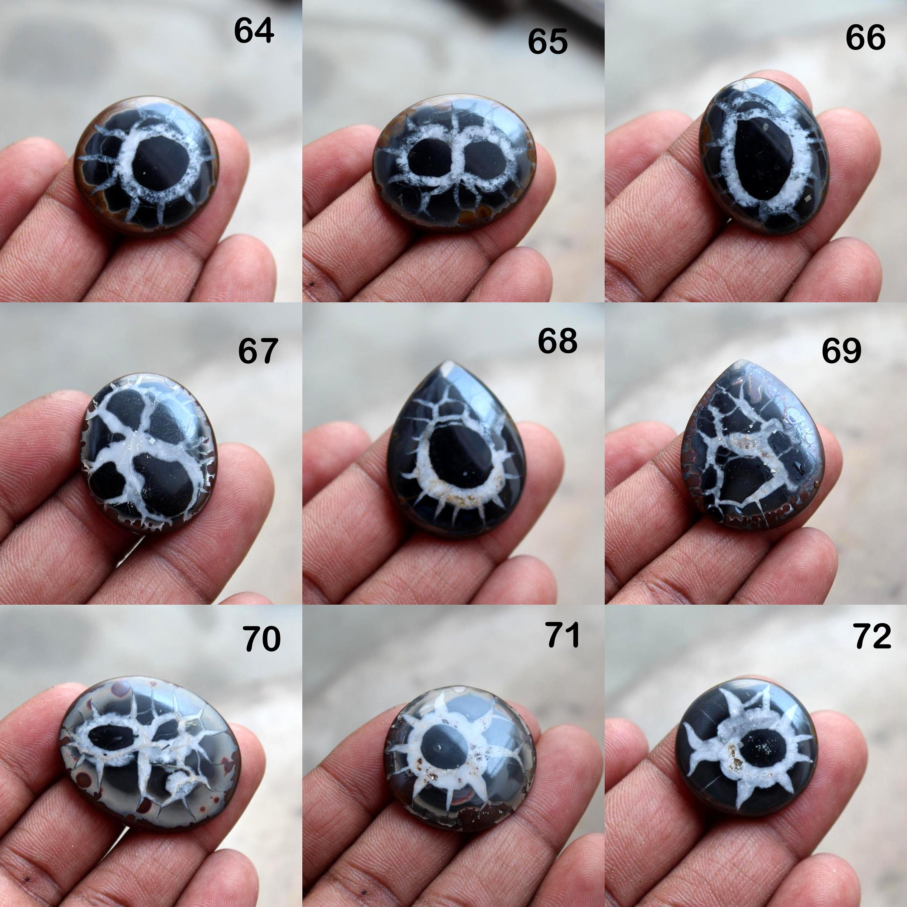 Natural septarian smooth cabochon septarian designer cabochon | Etsy