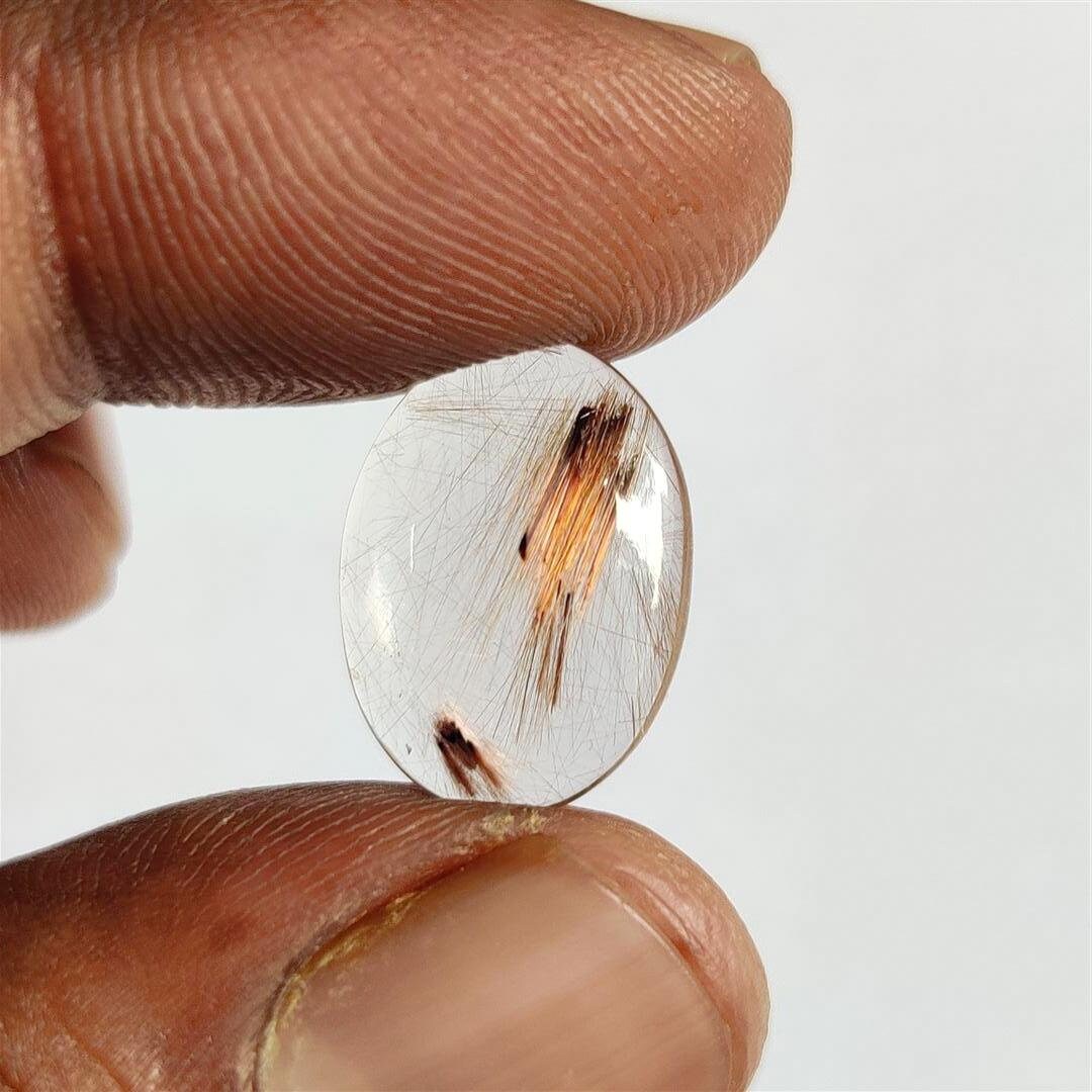 Brazilian Golden Rutile, Rutile Smooth Cabochon, Natural Golden Rutile ...