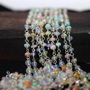 1 100 Foot Gold Plated Wire Wrapped Pearl Beads Cluster Rosary Chain ...