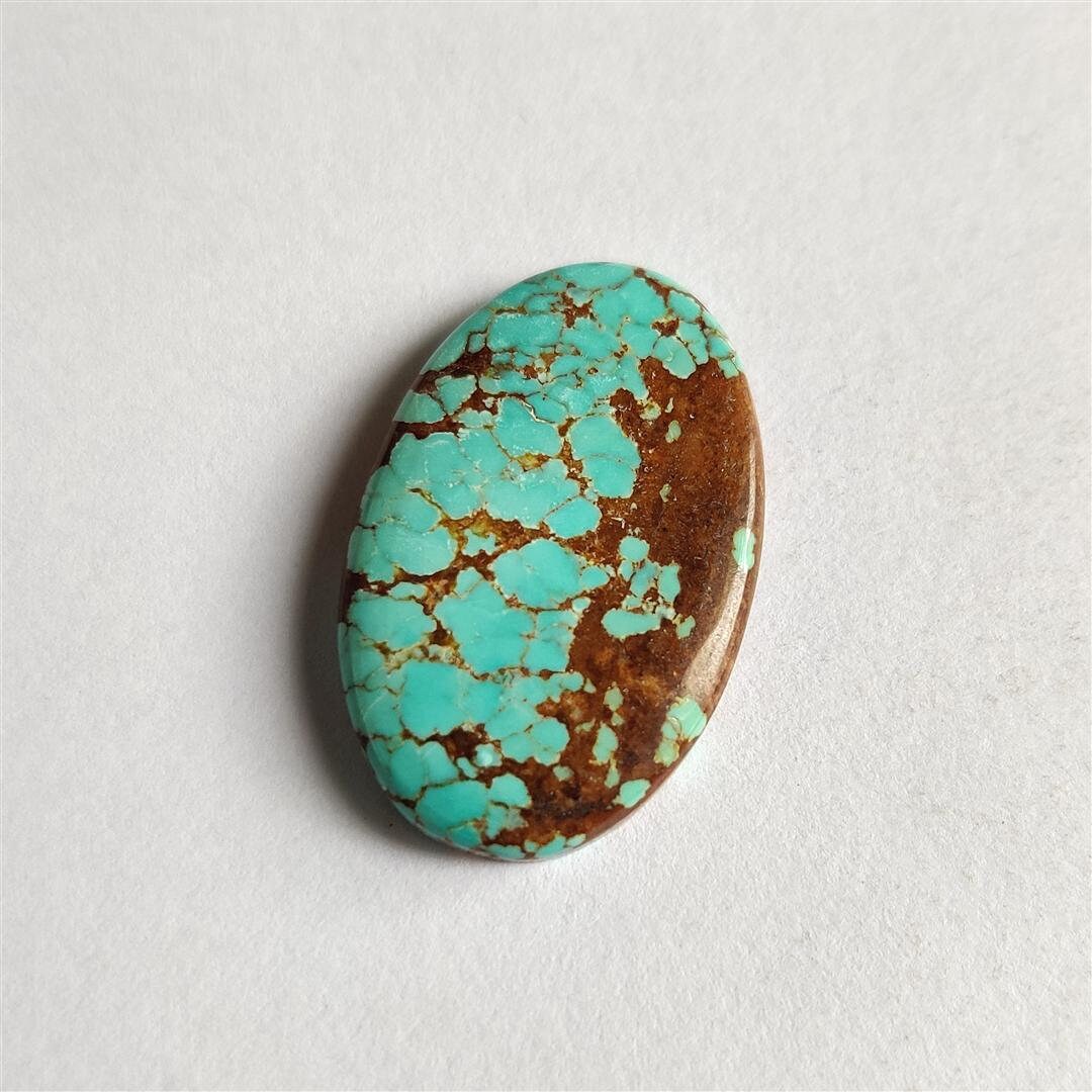 Spider Web Number 8 Mine Turquoise | Number 8 Turquoise Smooth Cabochon ...