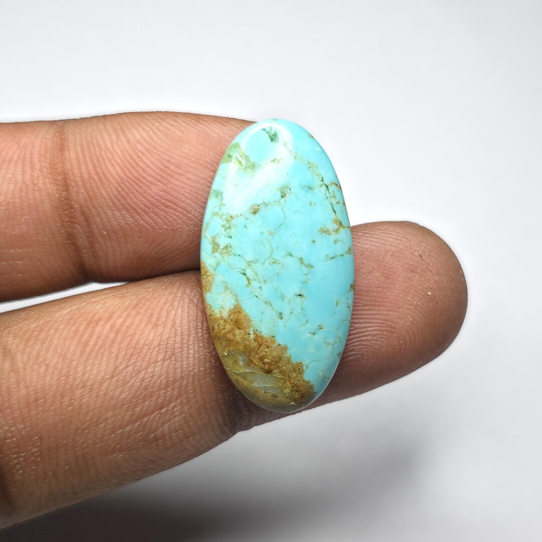 Number 8 Turquoise Cabochon: Turquoise Oval Shape Gemstone (28x15 MM ...