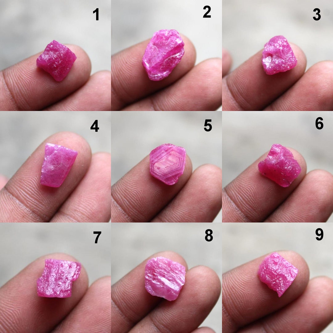 Lots of Genuine Ruby Rough Stone, Blood Pink Raw Ruby | Raw Ruby Rough ...