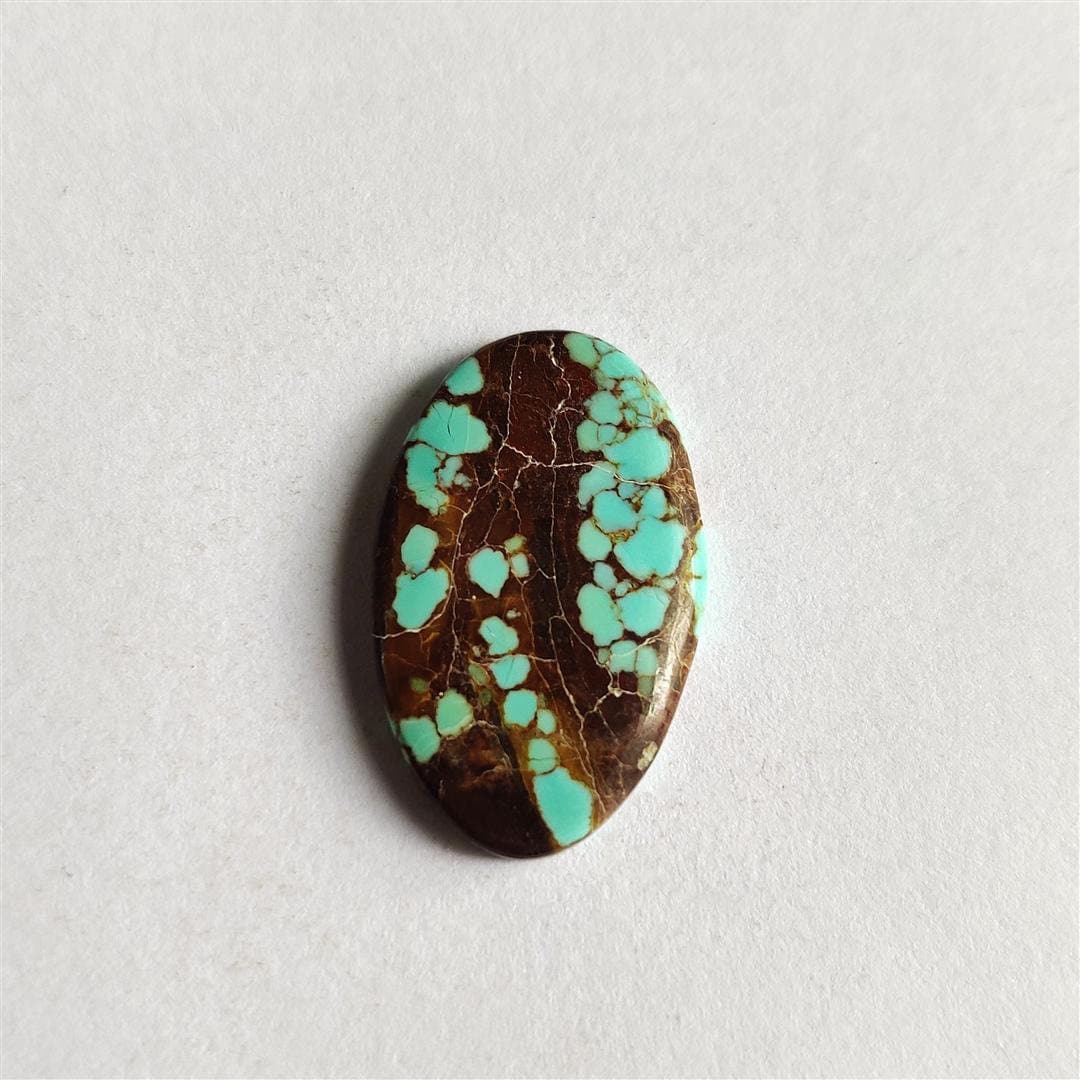 Spider Web Number 8 Mine Turquoise | Number 8 Turquoise Smooth Cabochon ...