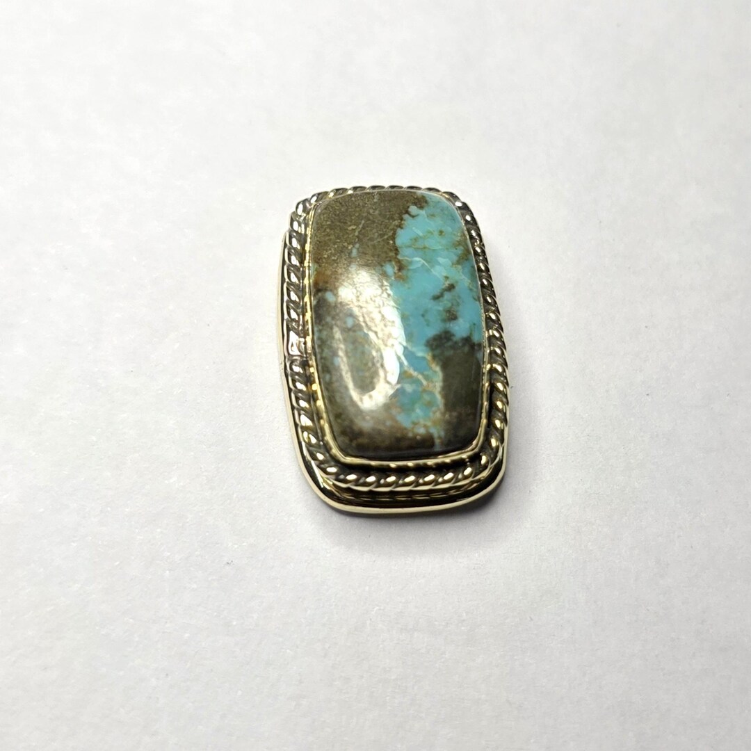 Number 8 Mine Turquoise | Number 8 Turquoise Smooth Grooved Cabochon ...