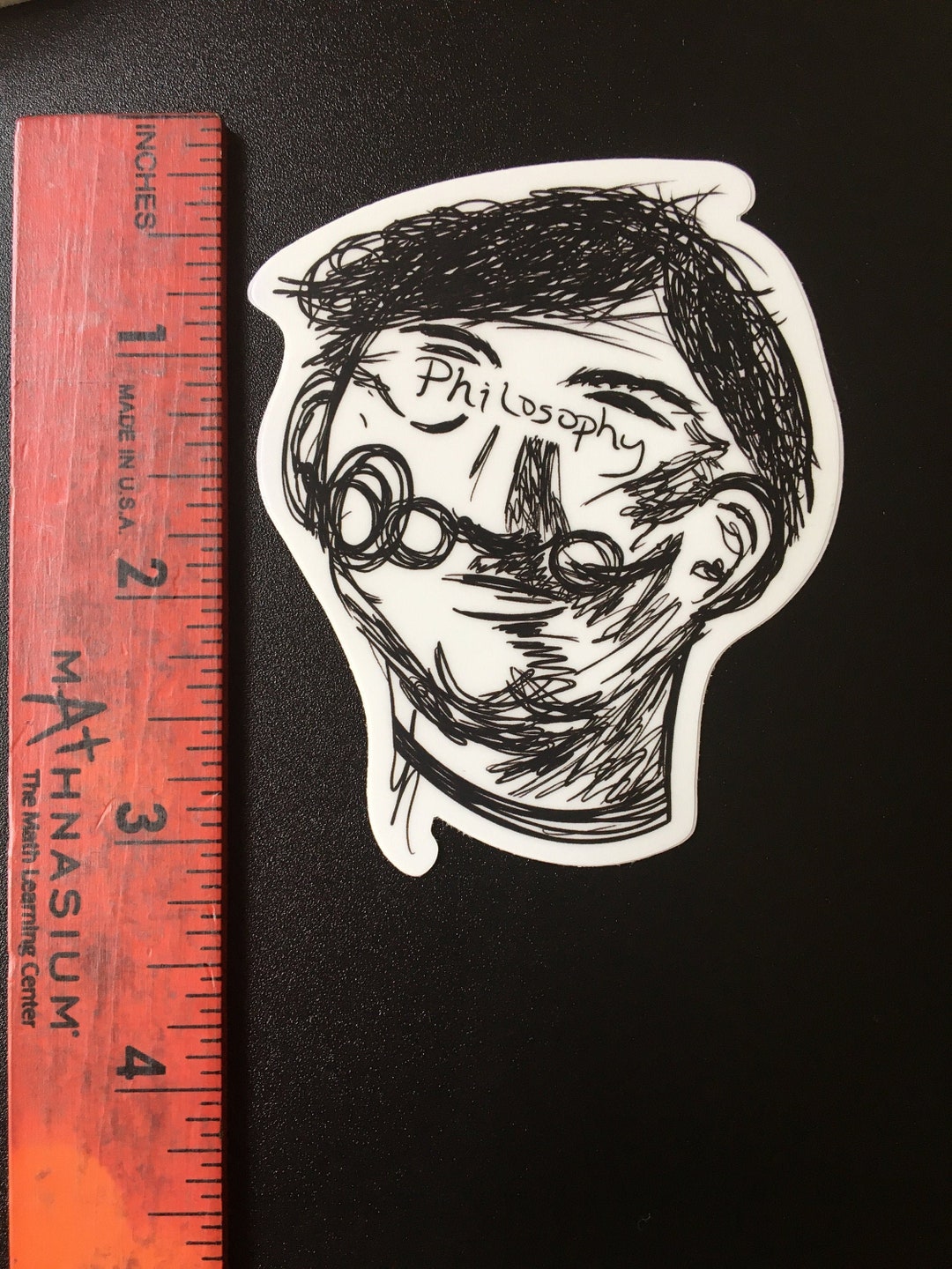 Large Philosophy Line Art Sticker for Your Philosopher! - Etsy