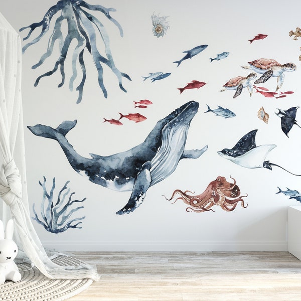 Wall Decal Ocean - Etsy