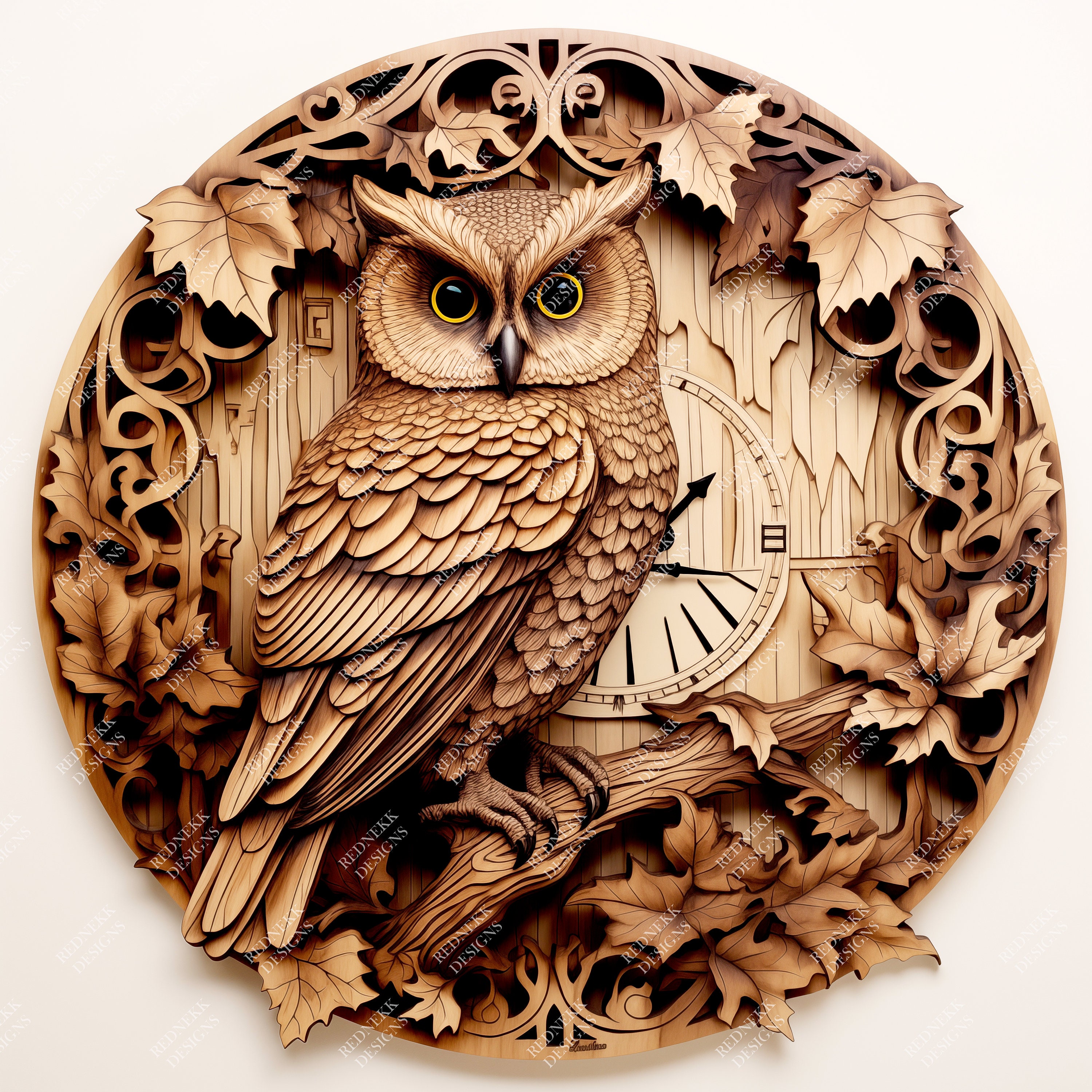 3D Illusion Owl | Laser Engraving File PNG | Lightburn File | Owl 03 - Etsy