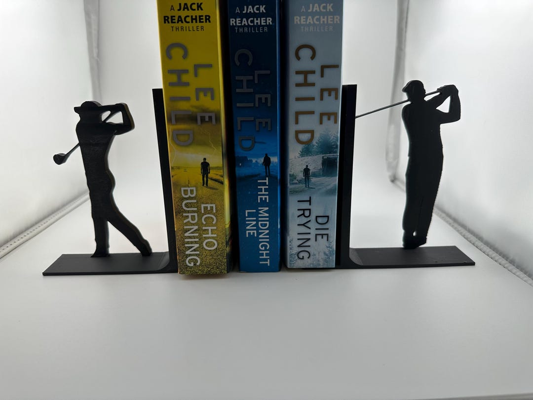 Bookends, Male Golf / Pair or Single Bookend, Available in a Range of ...