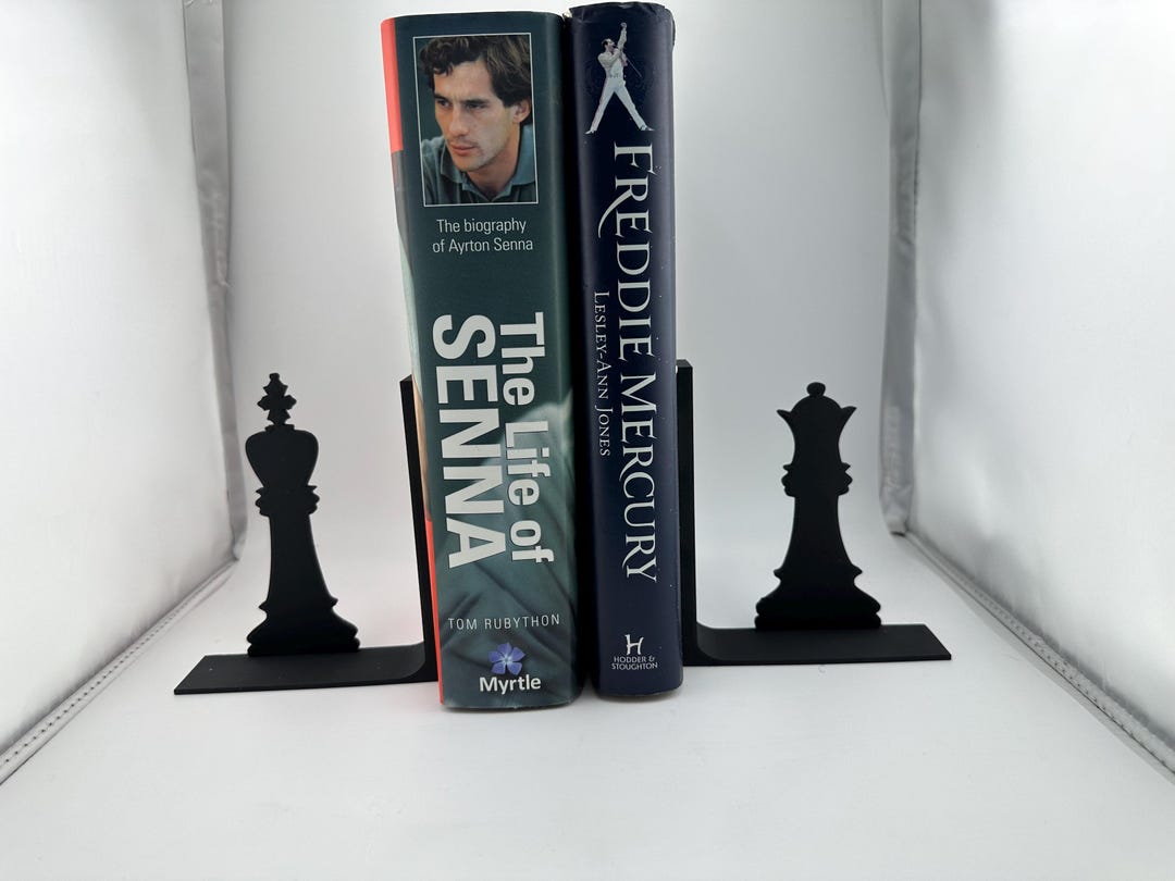 Bookends, Chess Pieces, King & Queen / Pair or Single Bookend ...