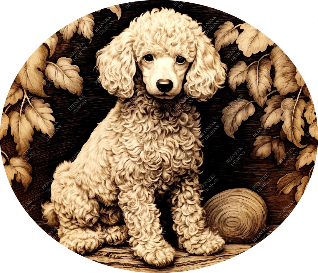 3D Illusion Poodle | Laser Engraving File PNG | Lightburn File | Poodle ...