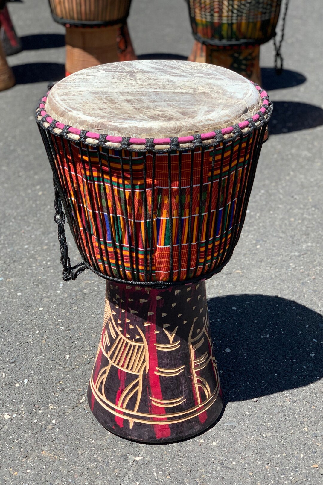 24 Djembe Drum Kente Cloth - Etsy