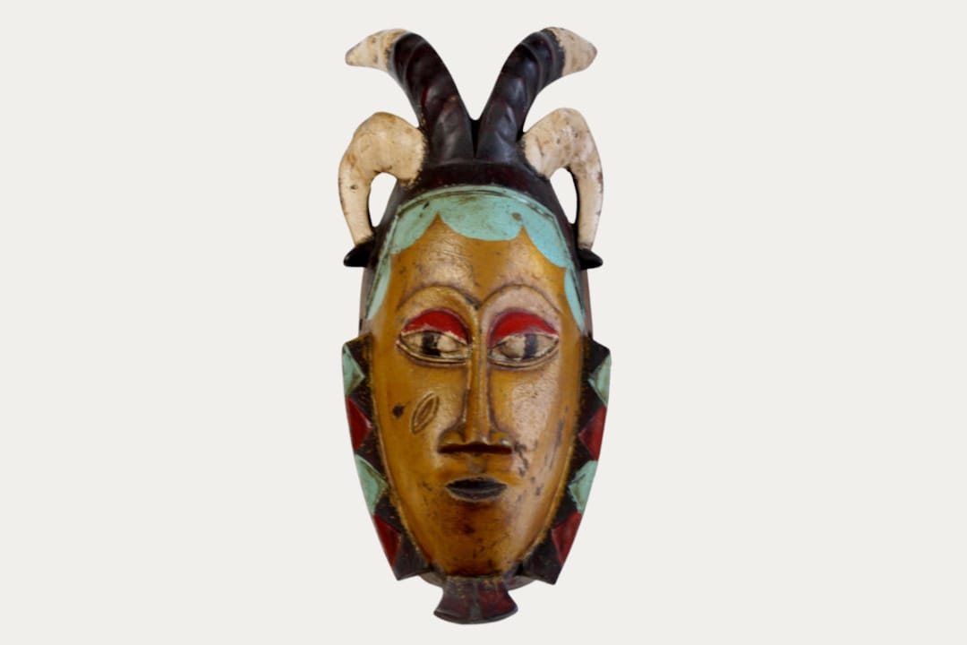 African Guro Mask From Ivory Coast | Guru Mask From Cote D'ivoire - Etsy