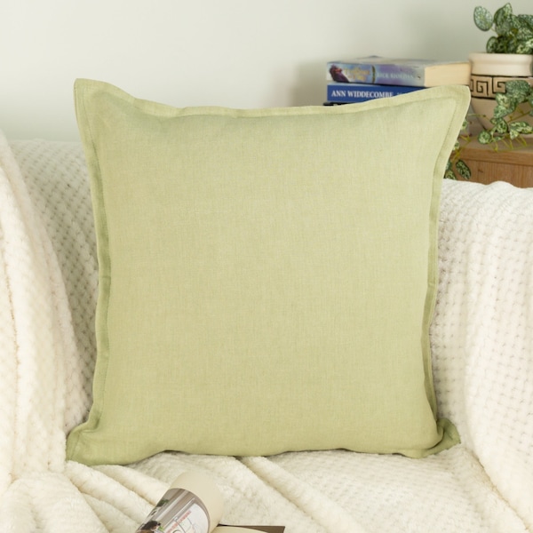 Green Linen Pillows - Etsy