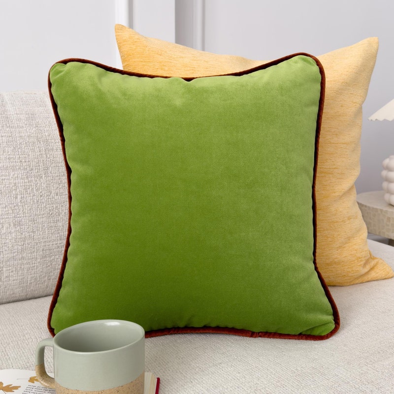 Apple Green Pillows - Etsy