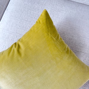 Velvet Lemon Yellow Cushion Cover I Yellow Plus Velvet Throw Pillow ...