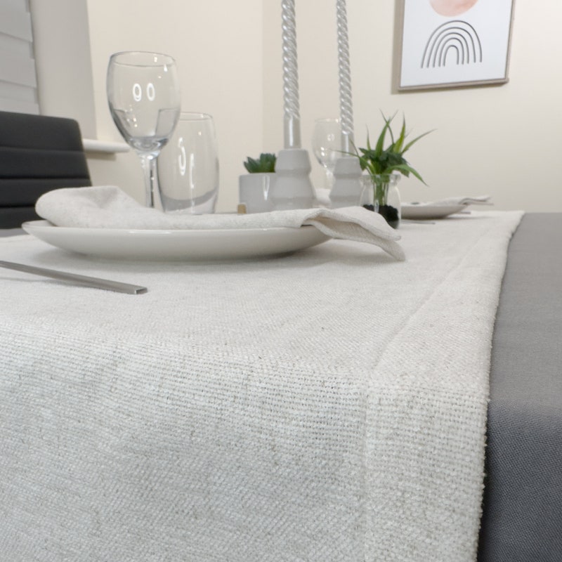 Oatmeal Linen Table Runner - Etsy Canada