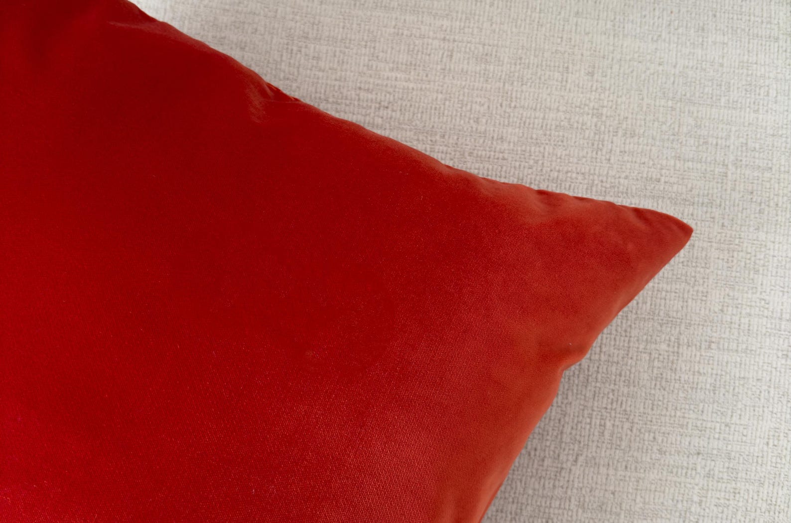 Handmade Velvet Tomato Red Cushion Cover Rust Red Pillow Cover Lumbar ...