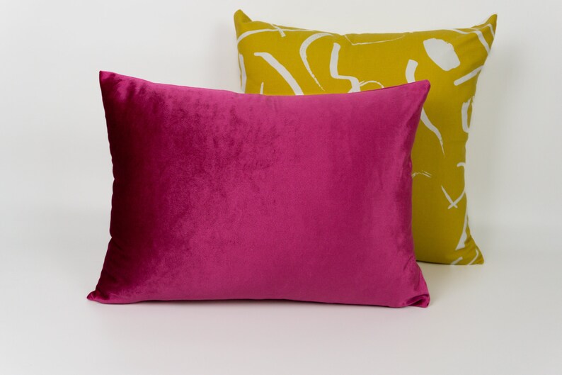 Velvet Fuchsia Scatter Cushion Cover Pink Throw Pillow Cover (all Sizes ...