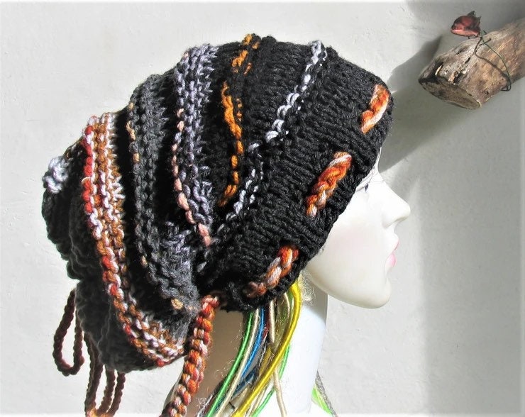 Knit Women Men Headbands Tube Dreads Wrap Dread Sock Dreadlock Beanie ...