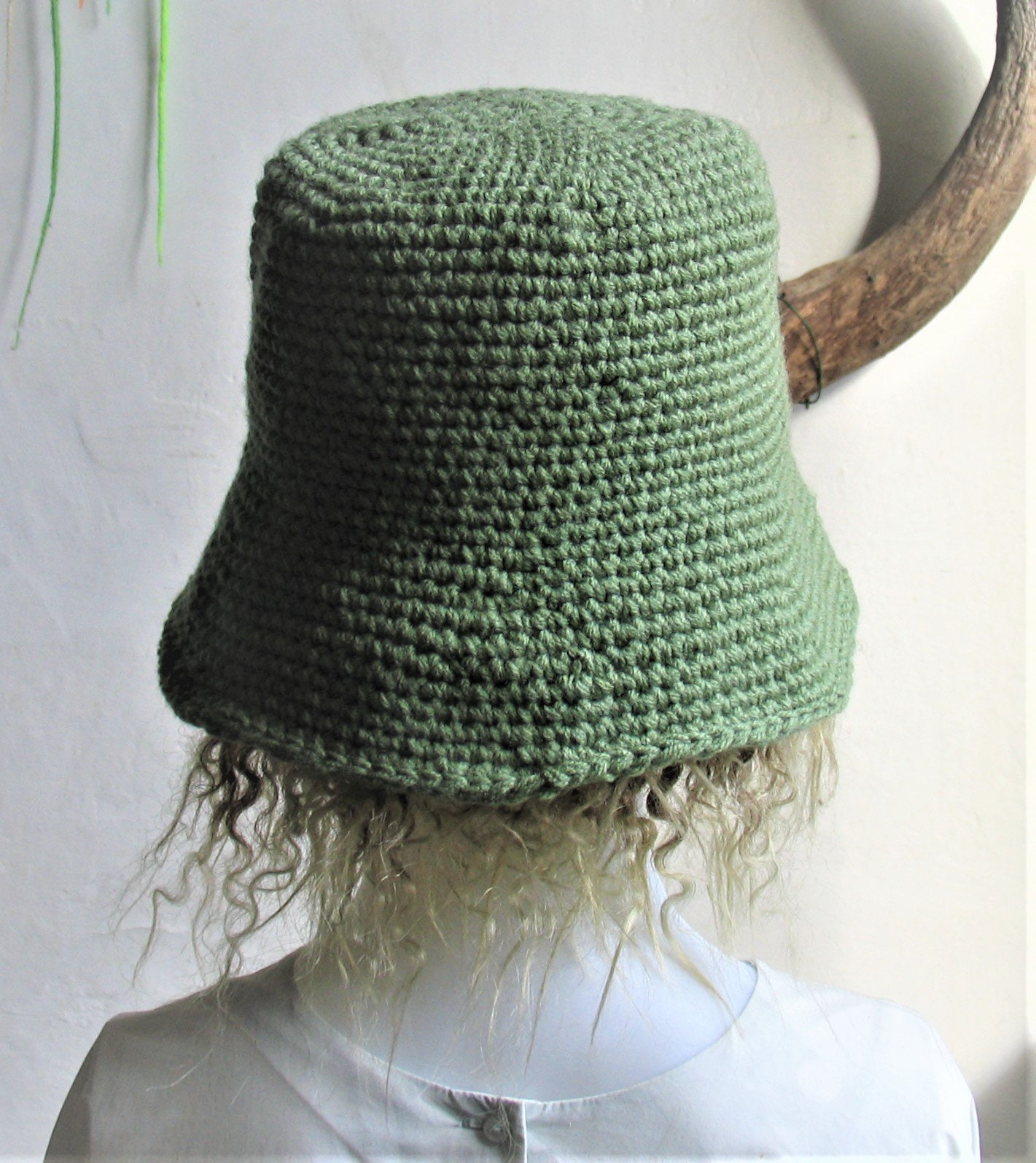 Gehaakte Bucket Hat Voor Dreads Dreadlocks Bucket Hat LARGE - Etsy UK