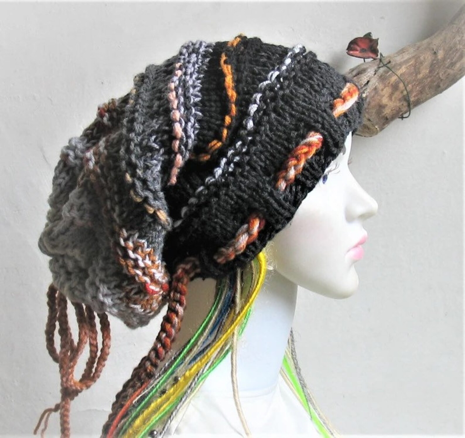 Knit Women Men Headbands Tube Dreads Wrap Dread Sock Dreadlock Beanie ...