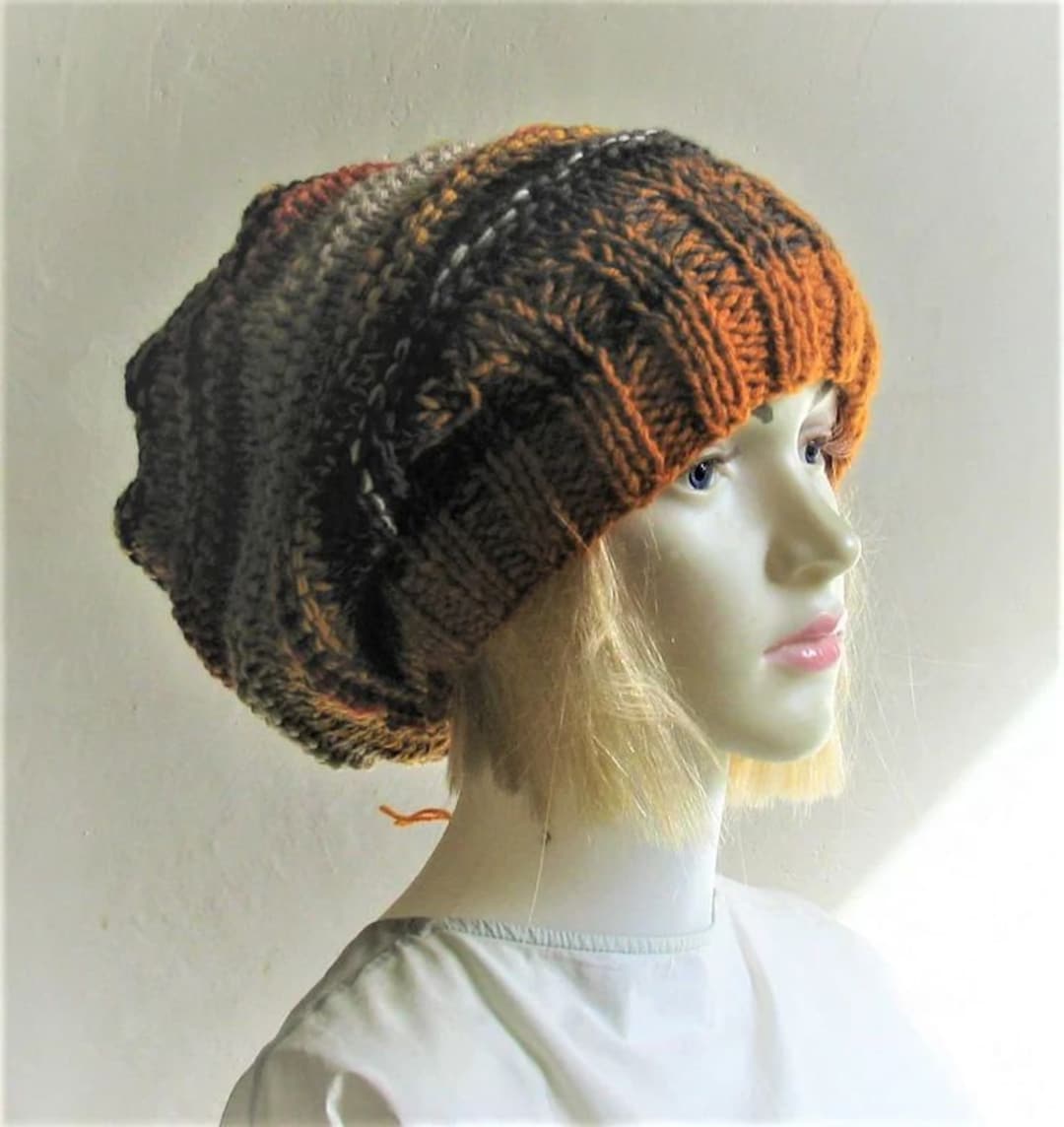 XXL Slouchy Dreads Beanie, Hand-knitted Dreadlock Hat - Etsy