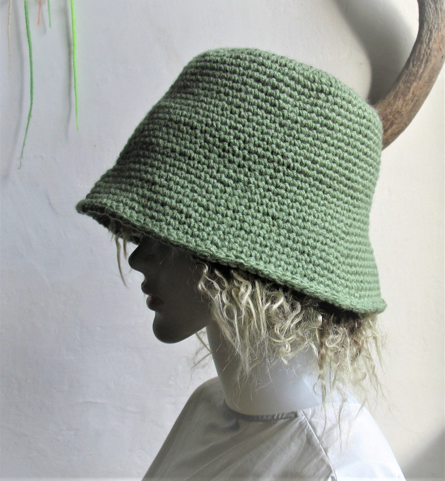 Gehaakte Bucket Hat Voor Dreads Dreadlocks Bucket Hat LARGE - Etsy UK